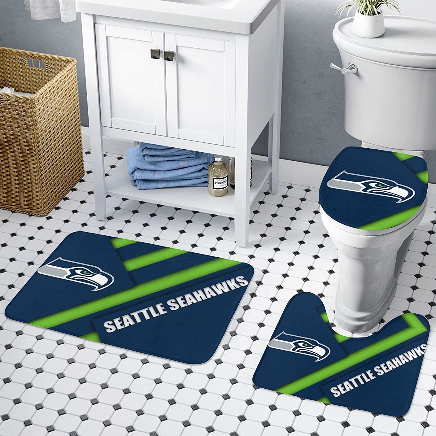 Elevate Your Bathroom: The Ultimate Seattle Seahawks Shower Curtain ...