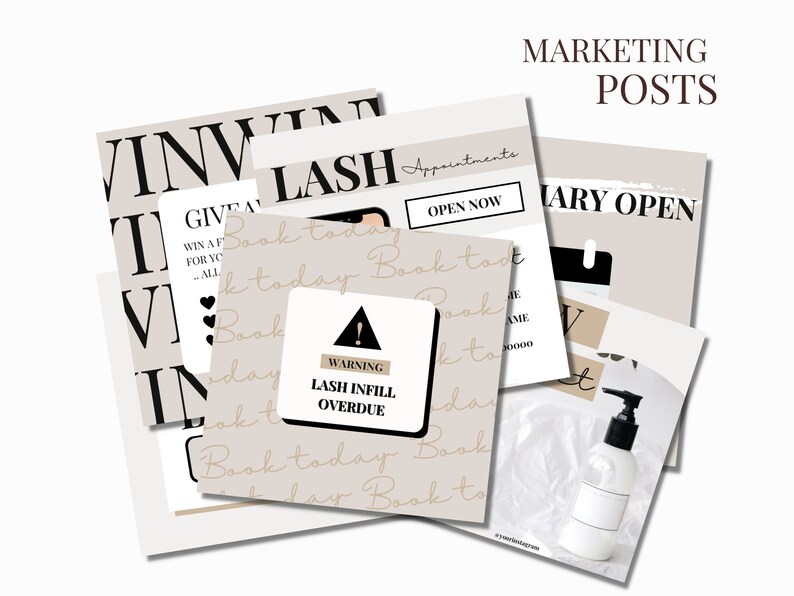 Lash Tech Instagram Post Templates Lash Quotes Lash Posts - Etsy