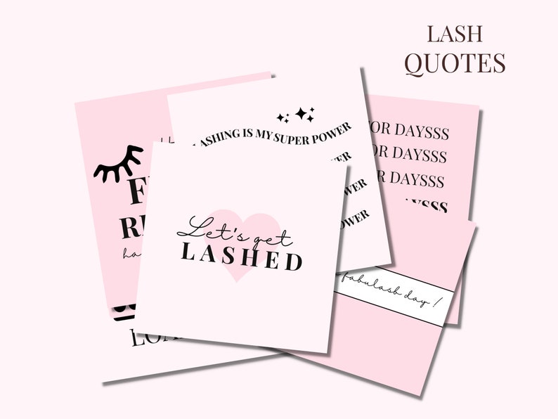Lash Tech Instagram Post Templates Lash Quotes Lash Posts - Etsy UK