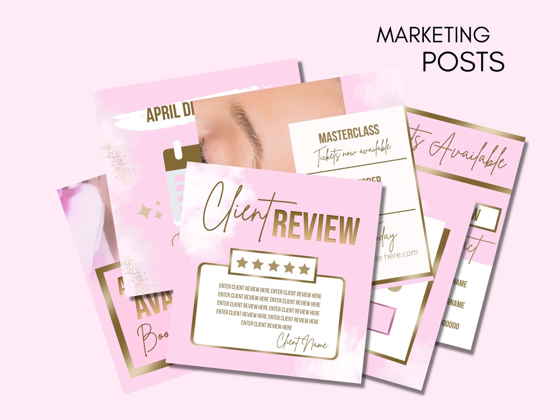 Lash Tech Instagram Post Templates Lash Quotes Lash Posts - Etsy