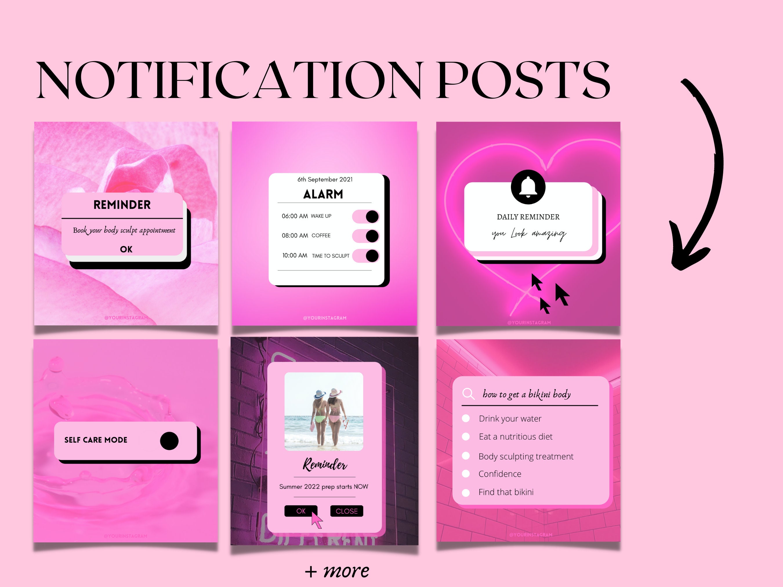 Body Sculpting Instagram Post Templates Body Contouring - Etsy