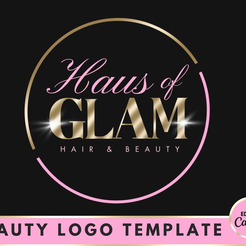 Pink and Gold Logo - Etsy