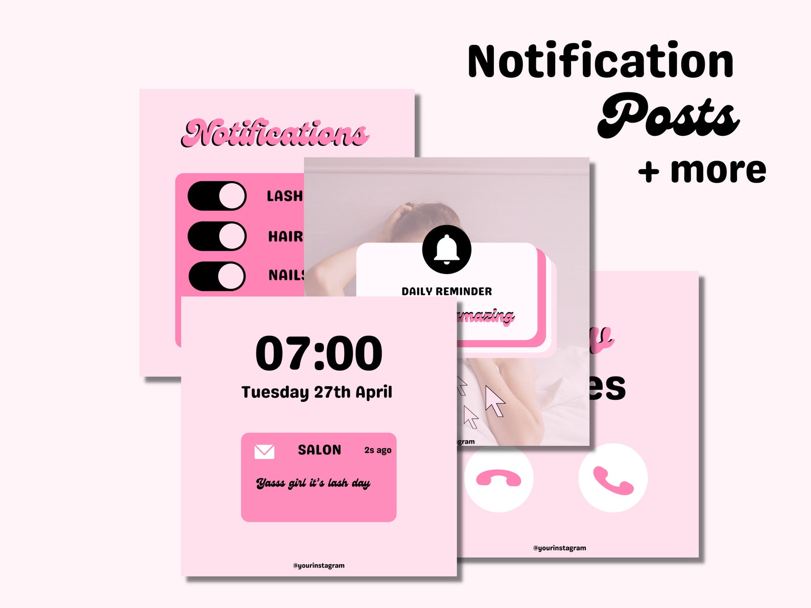 Lash Tech Instagram Post Templates Lash Quotes Lash Posts - Etsy