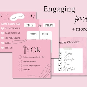Pink Instagram Post Templates, Instagram Story, Feed Posts, Beauty ...
