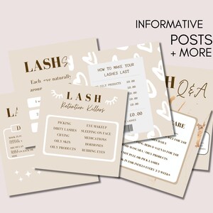 Lash Tech Instagram Post Templates, Lash Quotes, Lash Posts, Branding ...