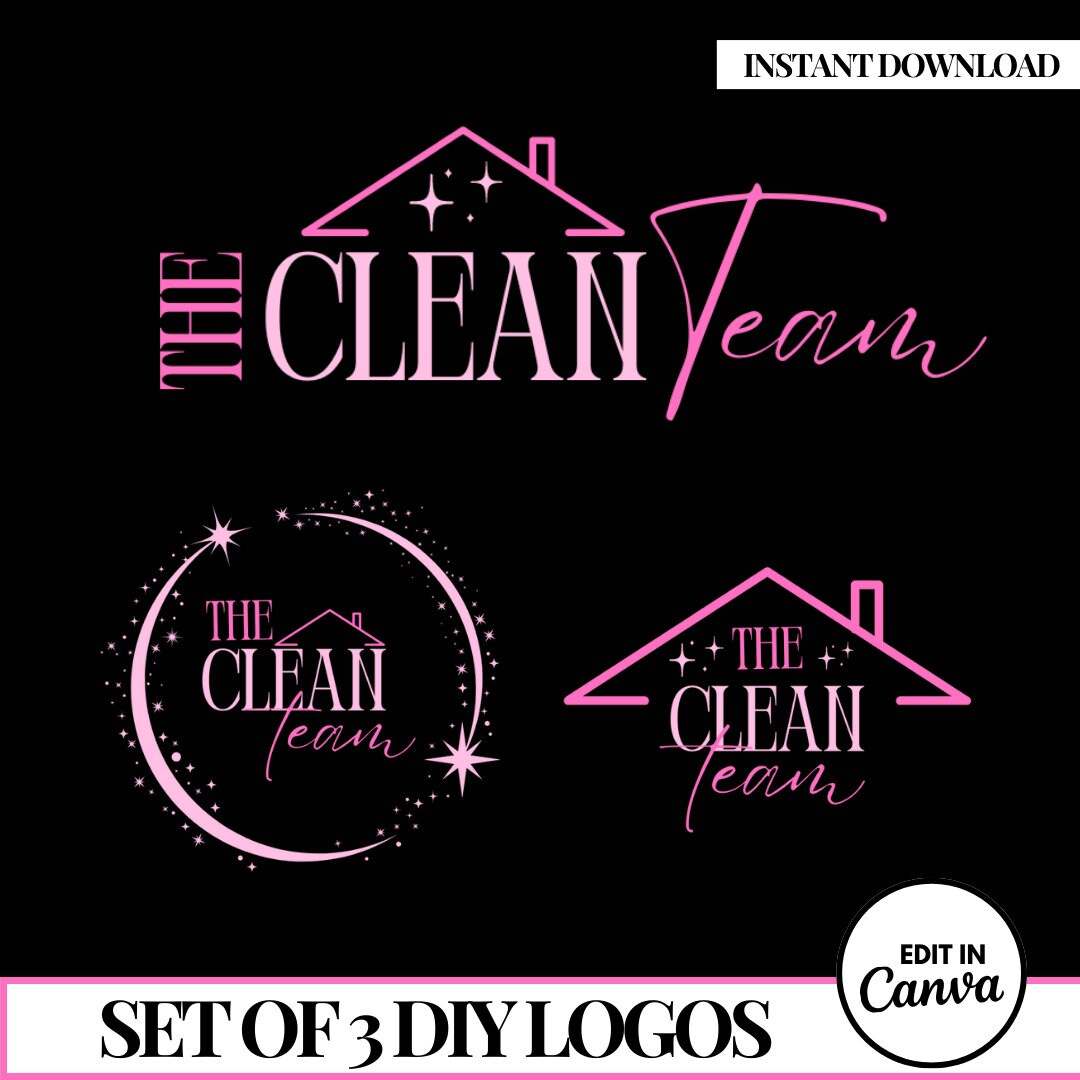 Cleaning Services Logo, DIY Logo, Cleaner Logo, Cleaning Logo Design ...