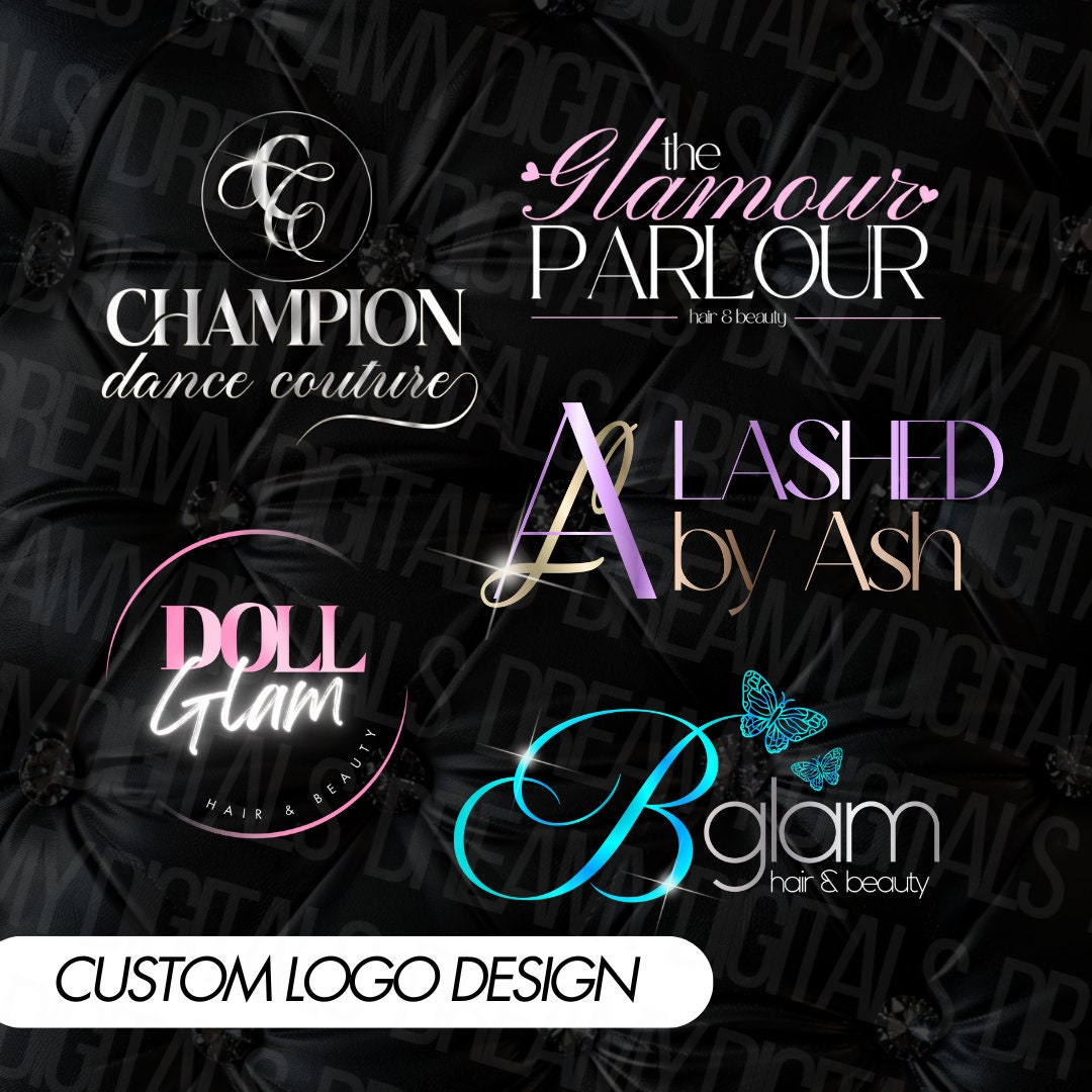Custom Logo Design, Beauty Business, Branding, Aesthetics, Lash Tech ...