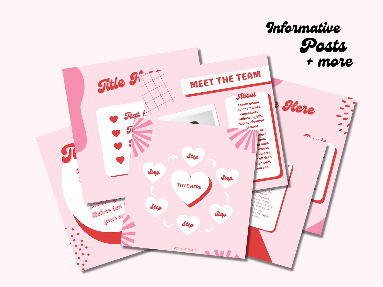 Instagram Post Templates Retro Y2K Beauty Instagram Posts - Etsy