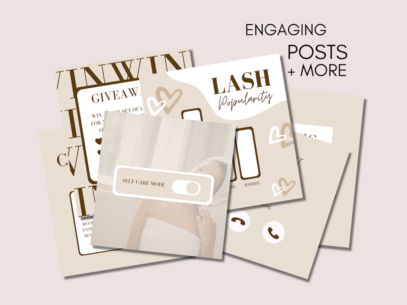 Lash Tech Instagram Post Templates Lash Quotes Lash Posts - Etsy UK