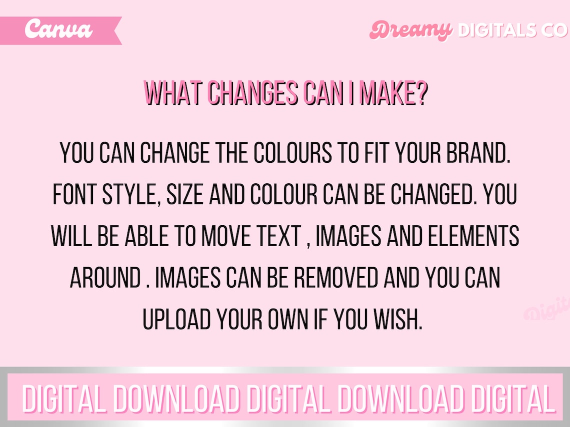 Pink Beauty Logo DIY Pink Logo Set Neon Pink Hair Branding - Etsy