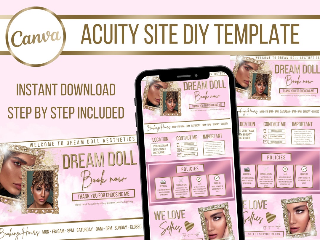 Acuity Scheduling Template, Acuity Booking Site, Acuity Website, Hair ...