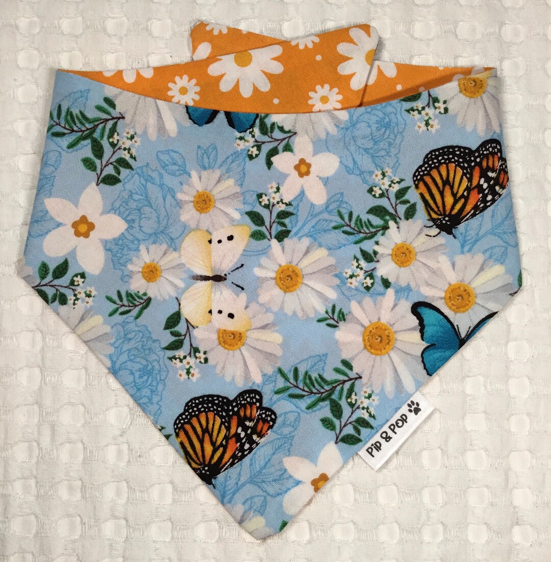 Daisy Dog Bandana / Floral Pet Bandana / Spring / Summer Pet Bandana ...