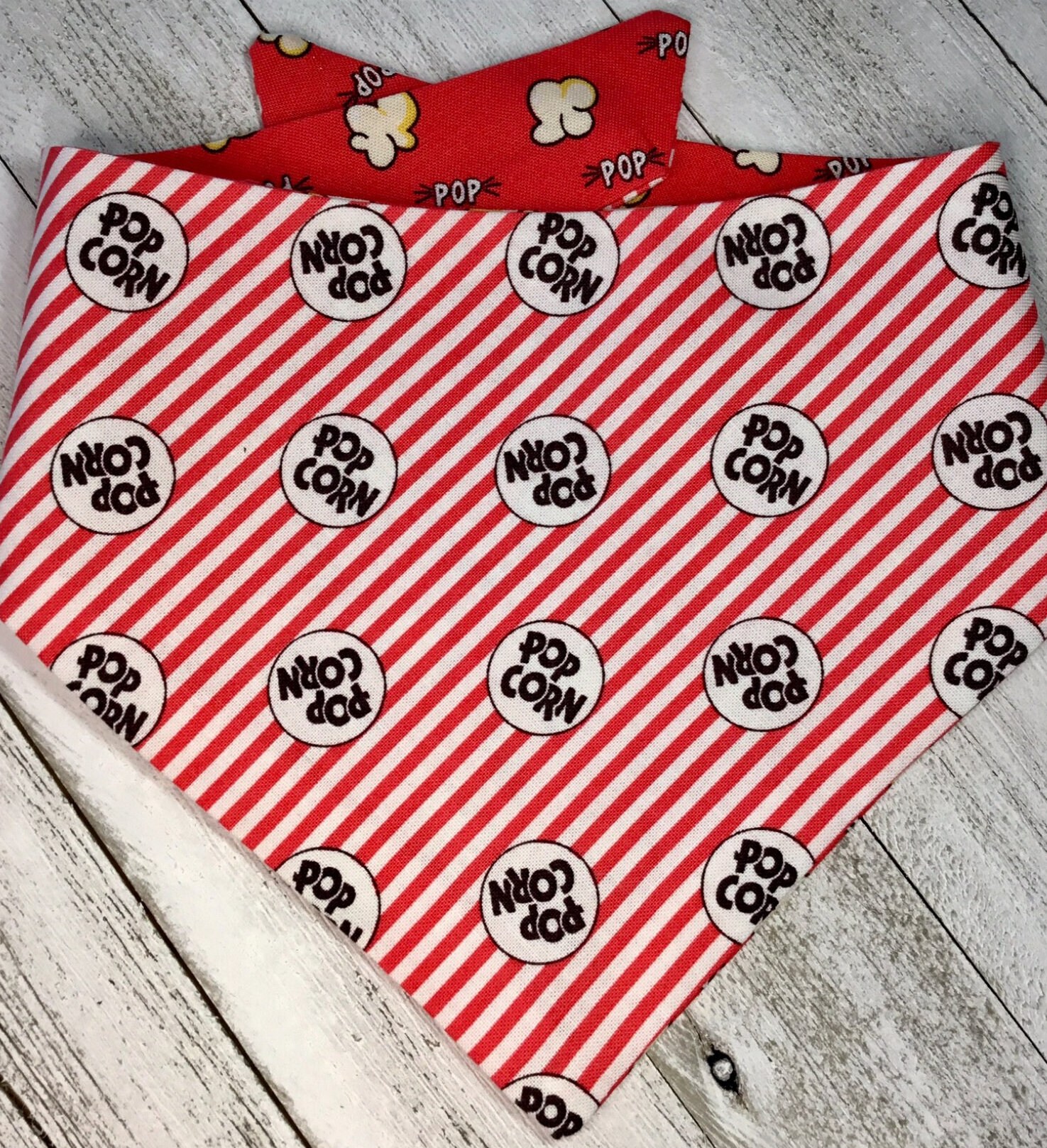 Dog Bandana / Popcorn Bandana / Movie Night Pet Bandana / Cat - Etsy
