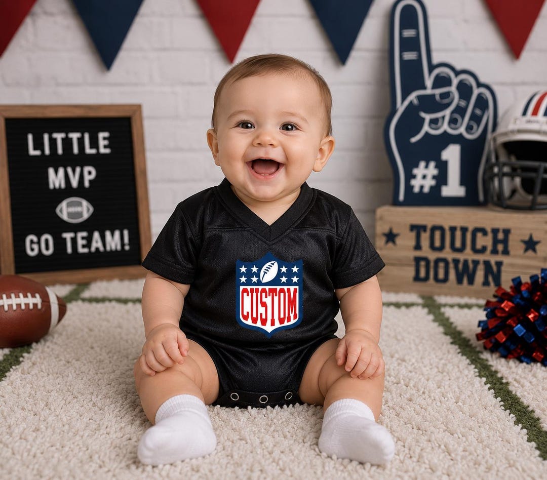 Custom Newborn Baby Mini Football Jersey Personalized Infant Jersey ...