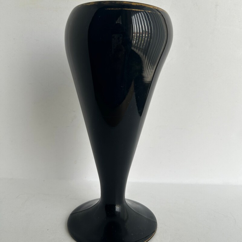 Footed Glass Vase - Etsy
