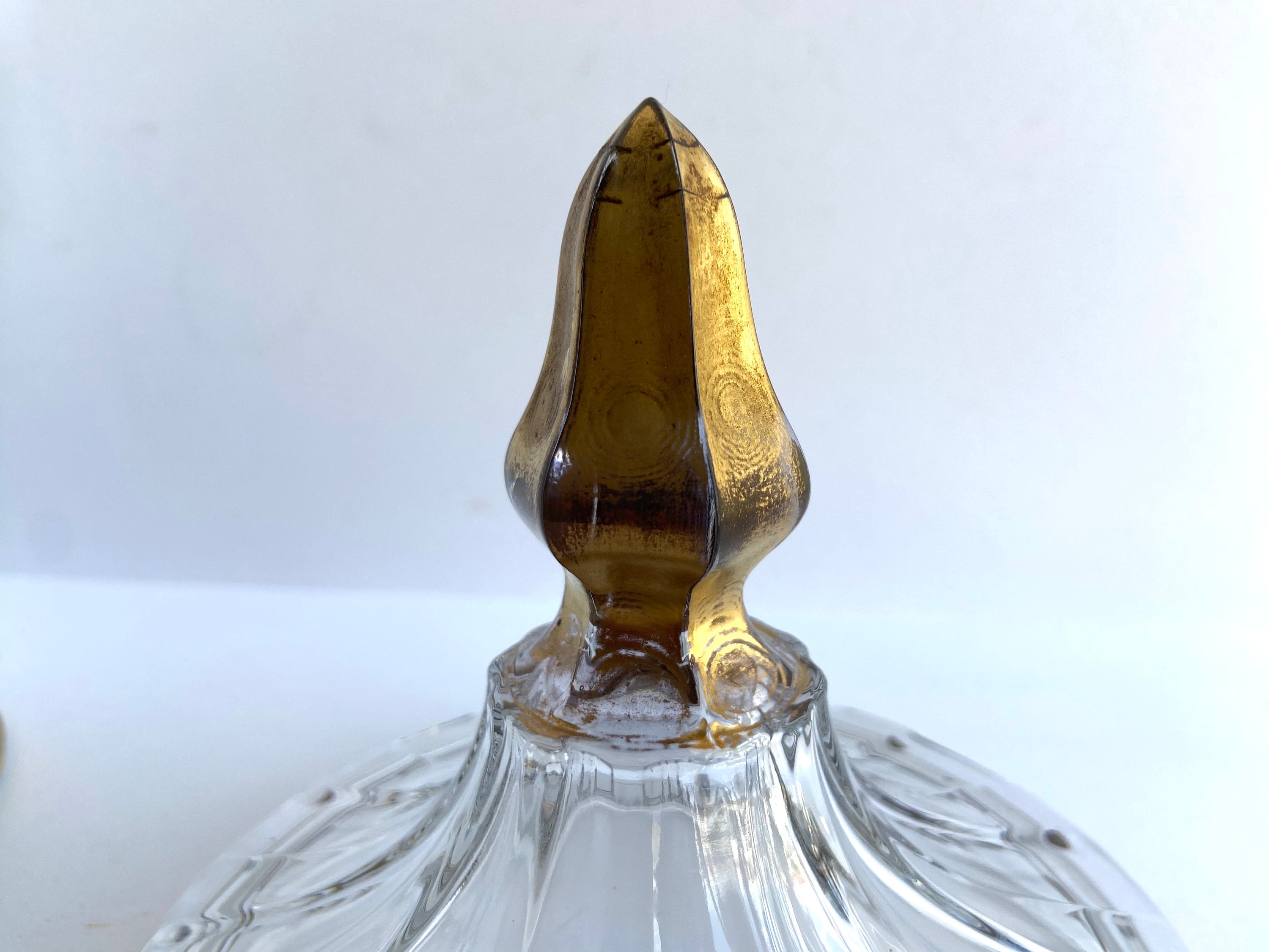 Vintage Heisey Glass No.465 Recessed Panel Candy Jar - Etsy