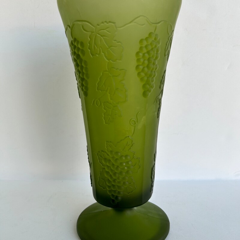 Footed Glass Vase - Etsy
