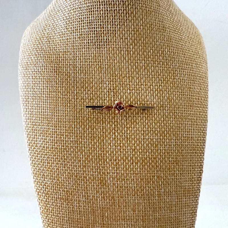 Vintage Rose Tie Pin - Etsy