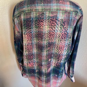 Bleached Distressed Flannel (lrg) - Etsy