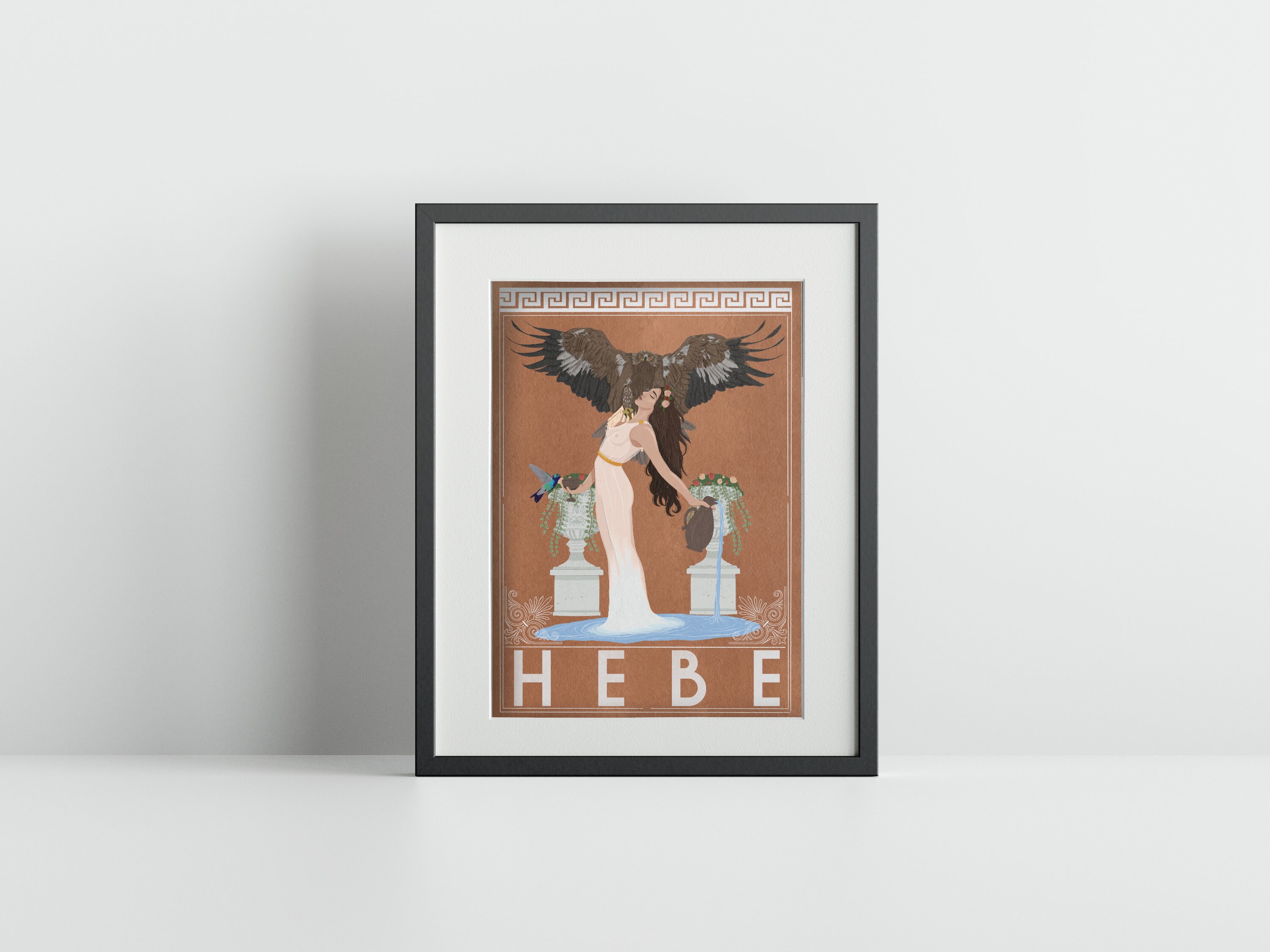 A4 Hebe Greek Goddess Art Print, Greek Mythology, Goddess of Youth ...