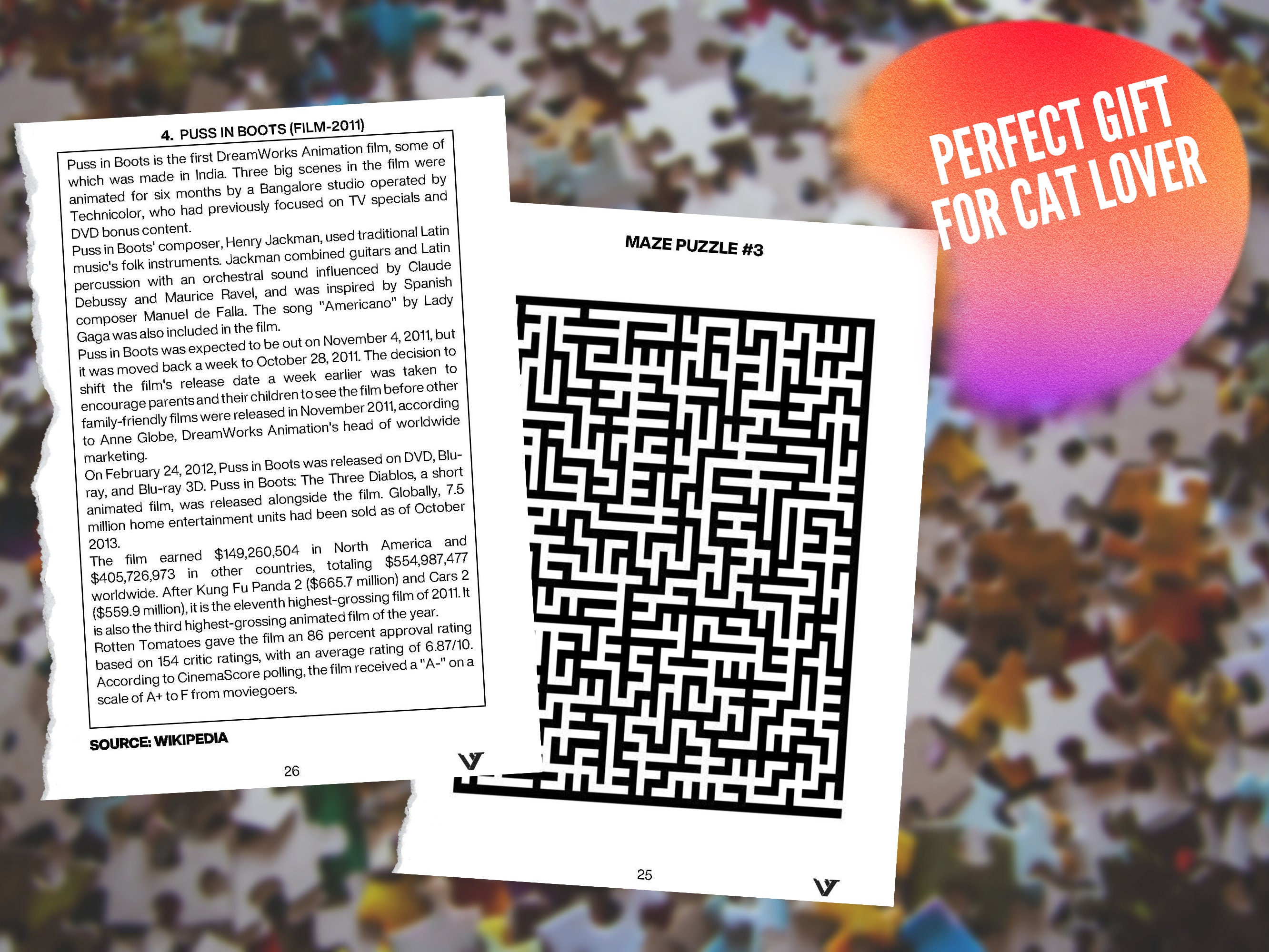 Cat Related 120 Printable Word Puzzle Pages PDF Volume 2, Word Search ...