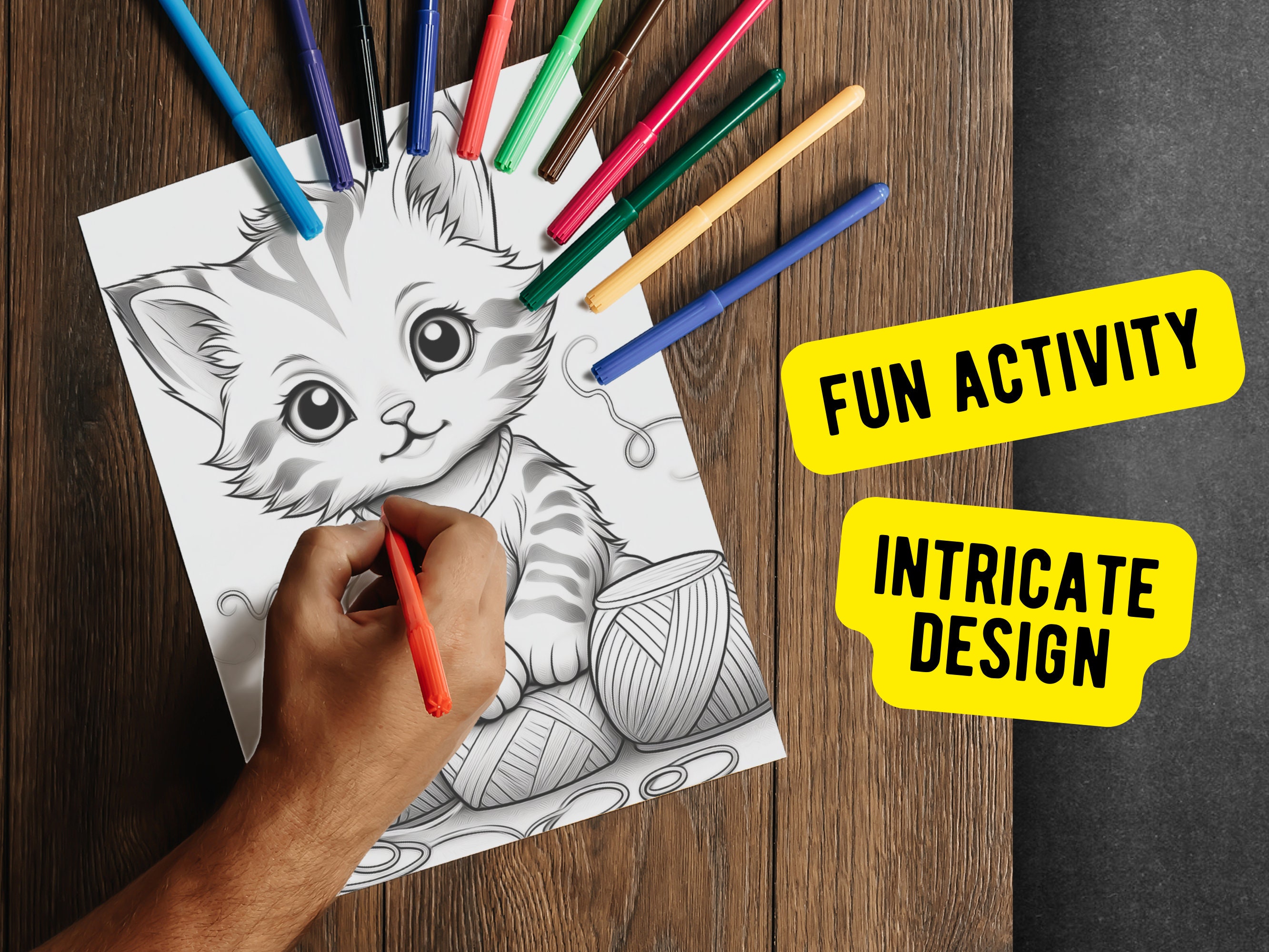 50 Pages Cute Animal Coloring Page, Meditation Calming Coloring Pages ...