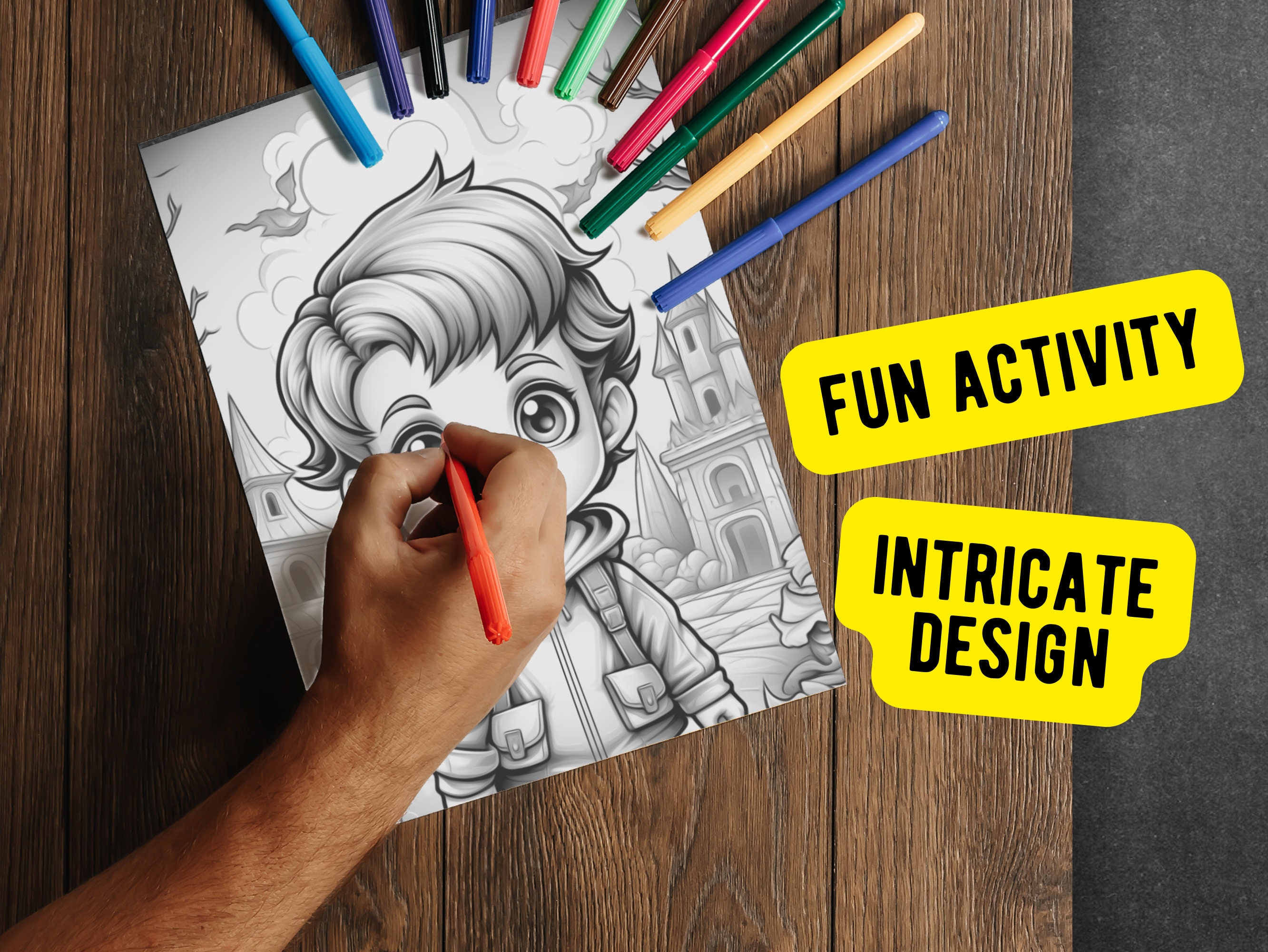 Spooky Halloween 50 Coloring Pages for All, Instant Download Printable ...