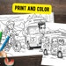 71 Vehicle Coloring Pages Digital Download Printable PDF, Printable ...