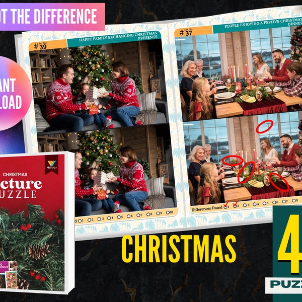 Christmas Find Difference - Etsy