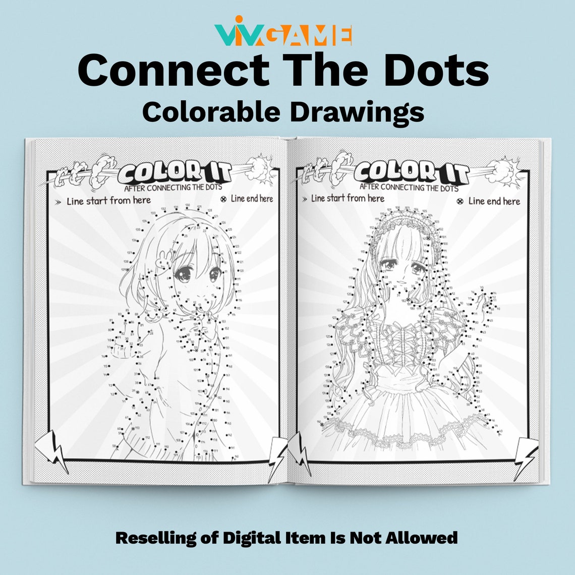 80+ Pages Connect the Dots Anime Puzzle Game : 8600+ Dots to Connect in ...