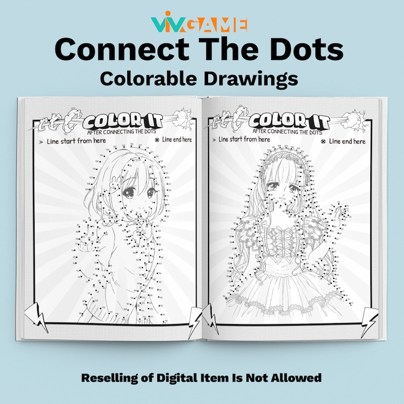 80+ Pages Connect the Dots Anime Puzzle Game : 8600+ Dots to Connect in ...