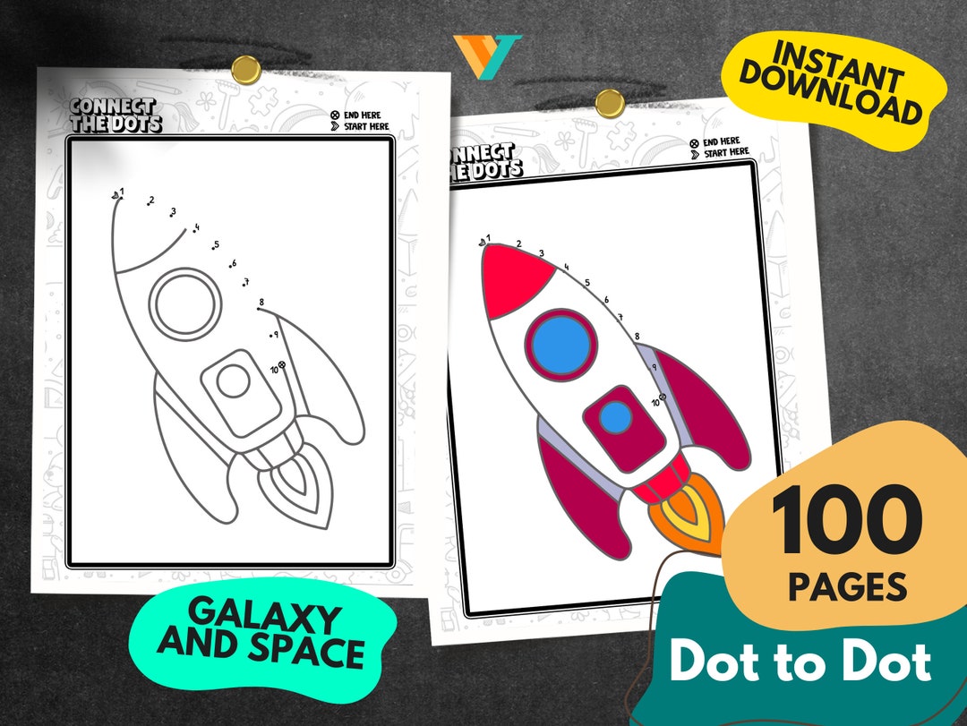 Galaxy and Space Connect the Dots Activity Pages Printable PDF for ...