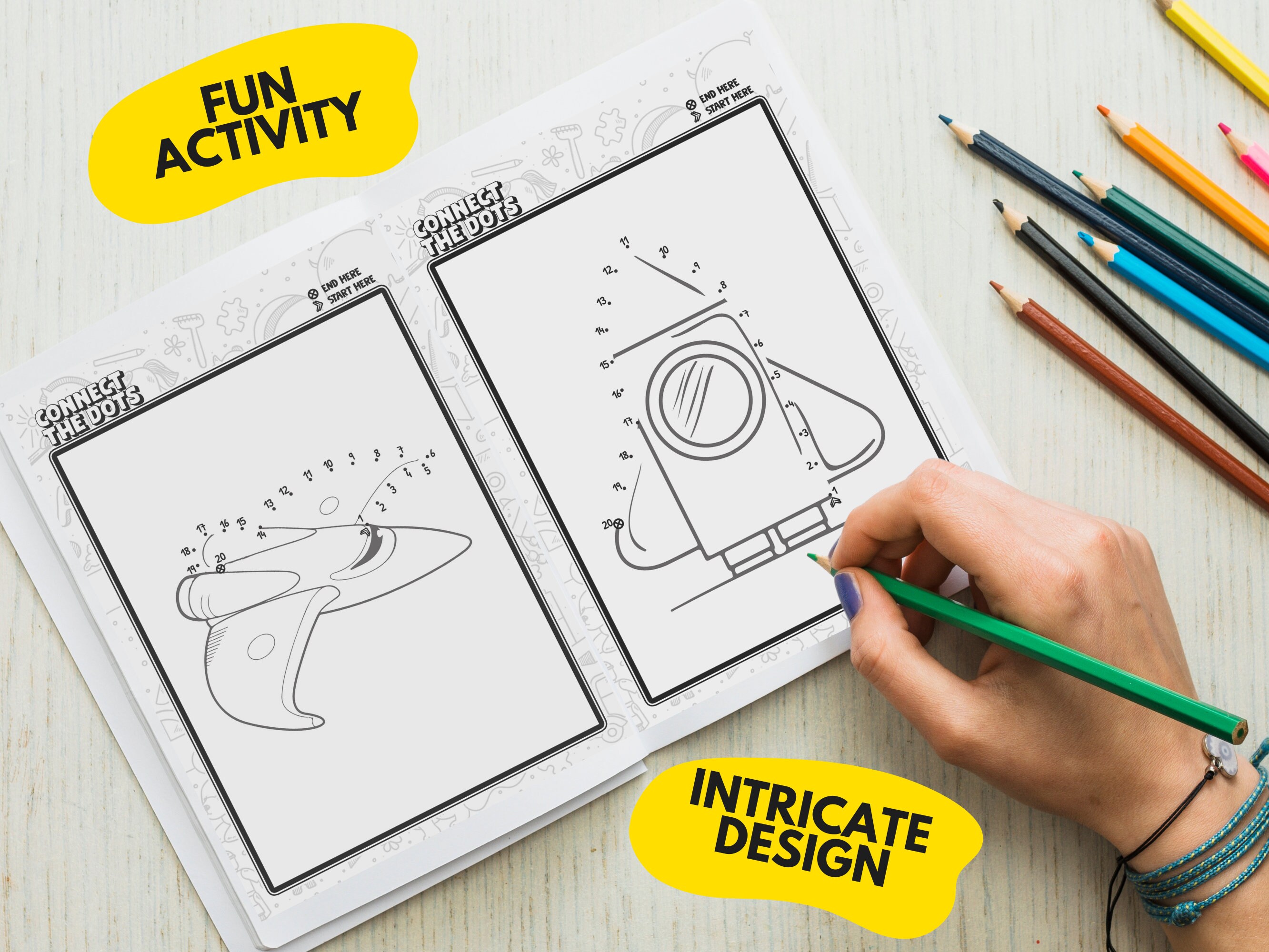 Galaxy and Space Connect the Dots Activity Pages Printable PDF for ...