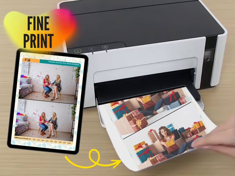 Birthday Spot the Difference, Coloring Printable Pages, Love Find the ...