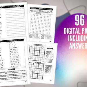 100 Serial Killer Movie Puzzle Vol. 1, Word Search, Word Scramble ...