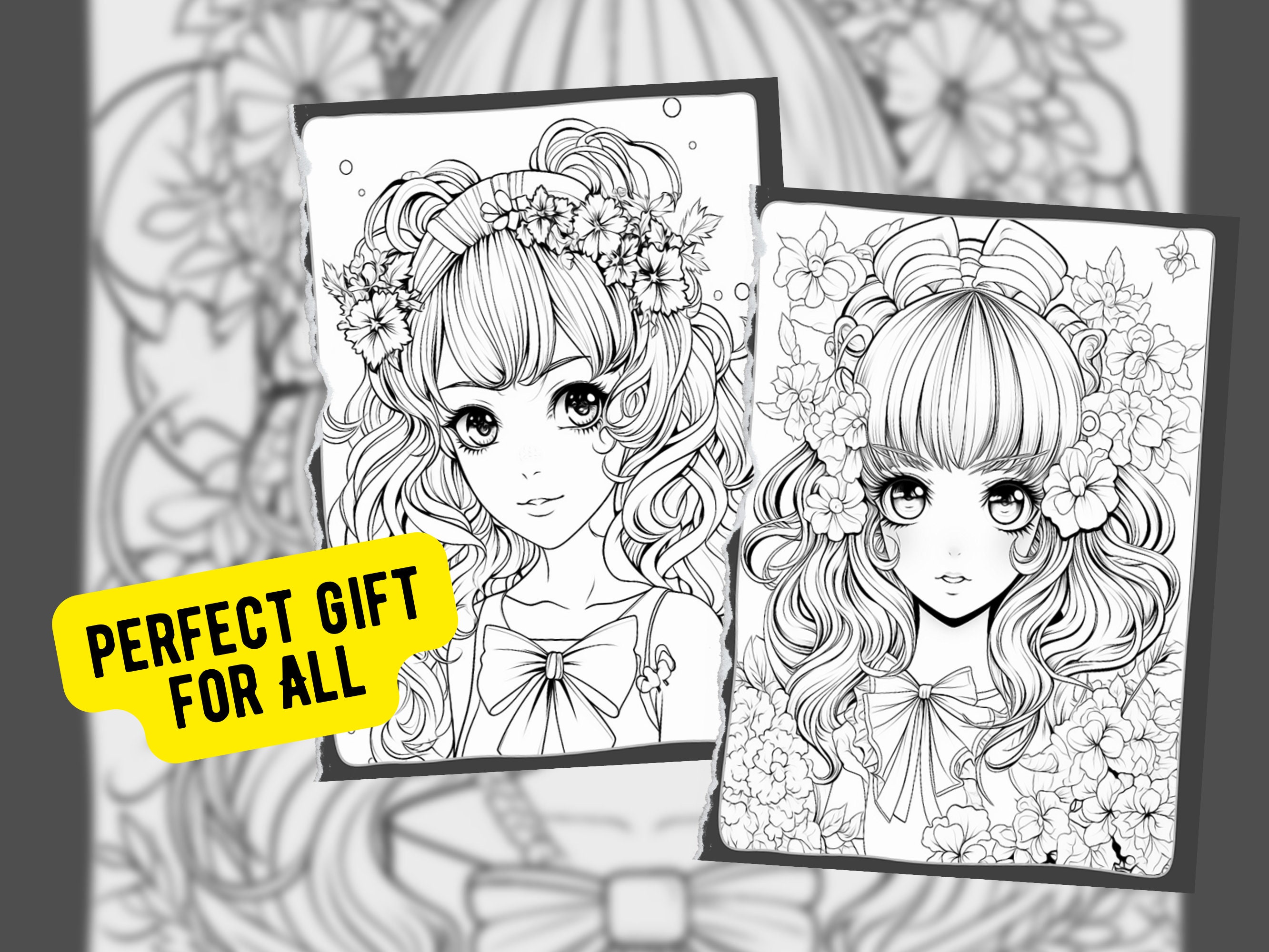 50 Decora Girls Coloring Pages Printable PDF Instant Download, Cute ...