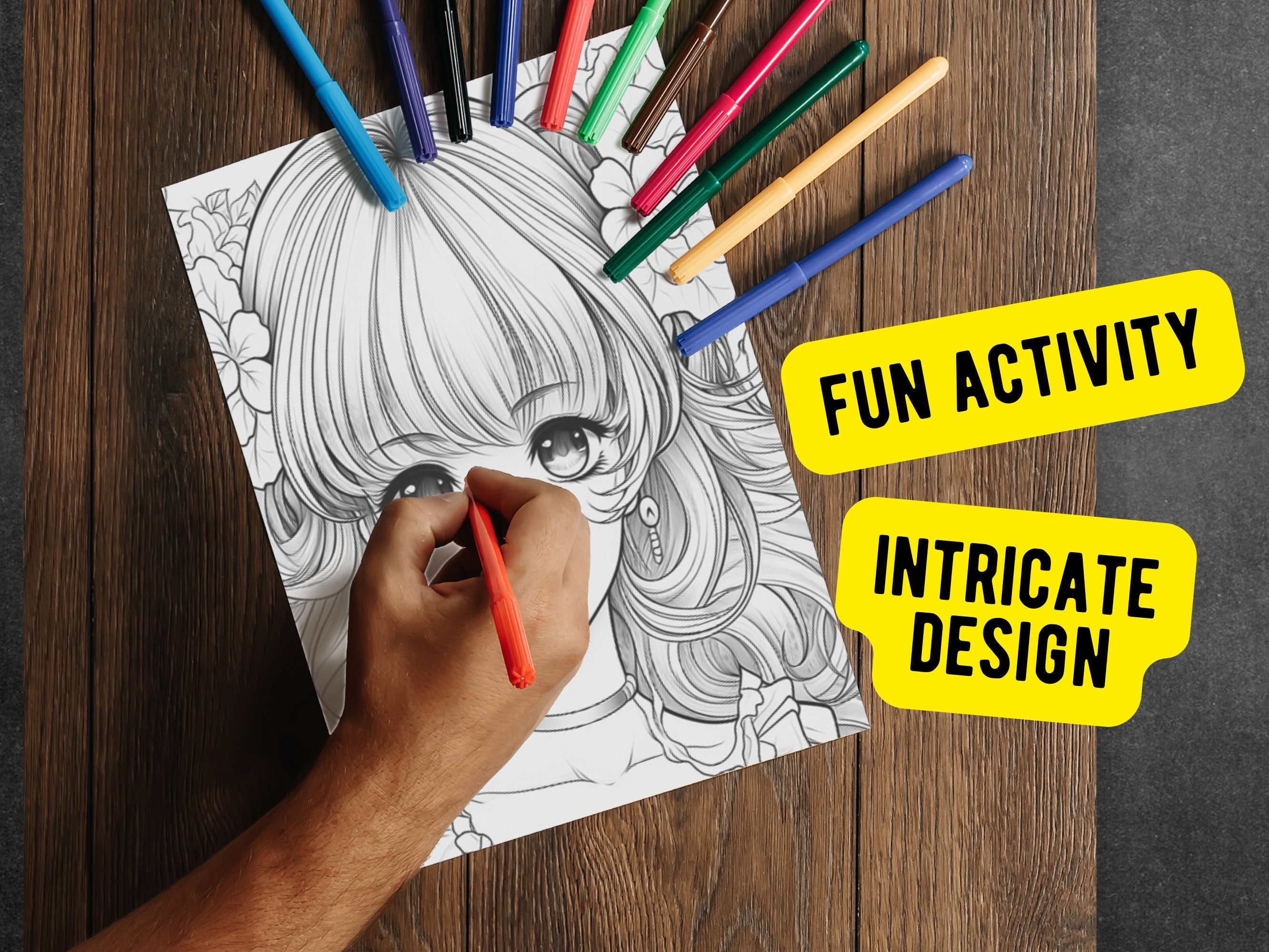 50 Decora Girls Coloring Pages Printable PDF Instant Download, Cute ...