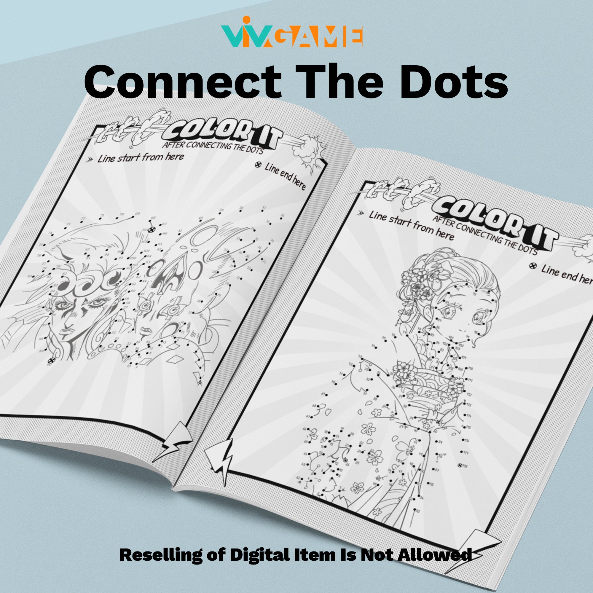 80+ Pages Connect the Dots Anime Puzzle Game : 8600+ Dots to Connect in ...