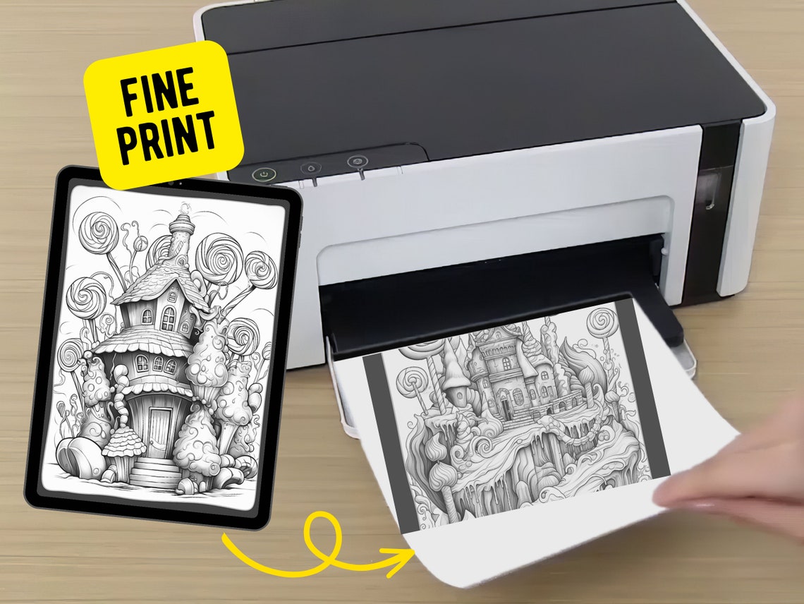 50 Candyland Printable Coloring PDF File, Dessert Coloring, Candy ...