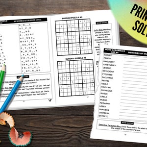 100 Serial Killer Movie Puzzle Vol. 1, Word Search, Word Scramble ...