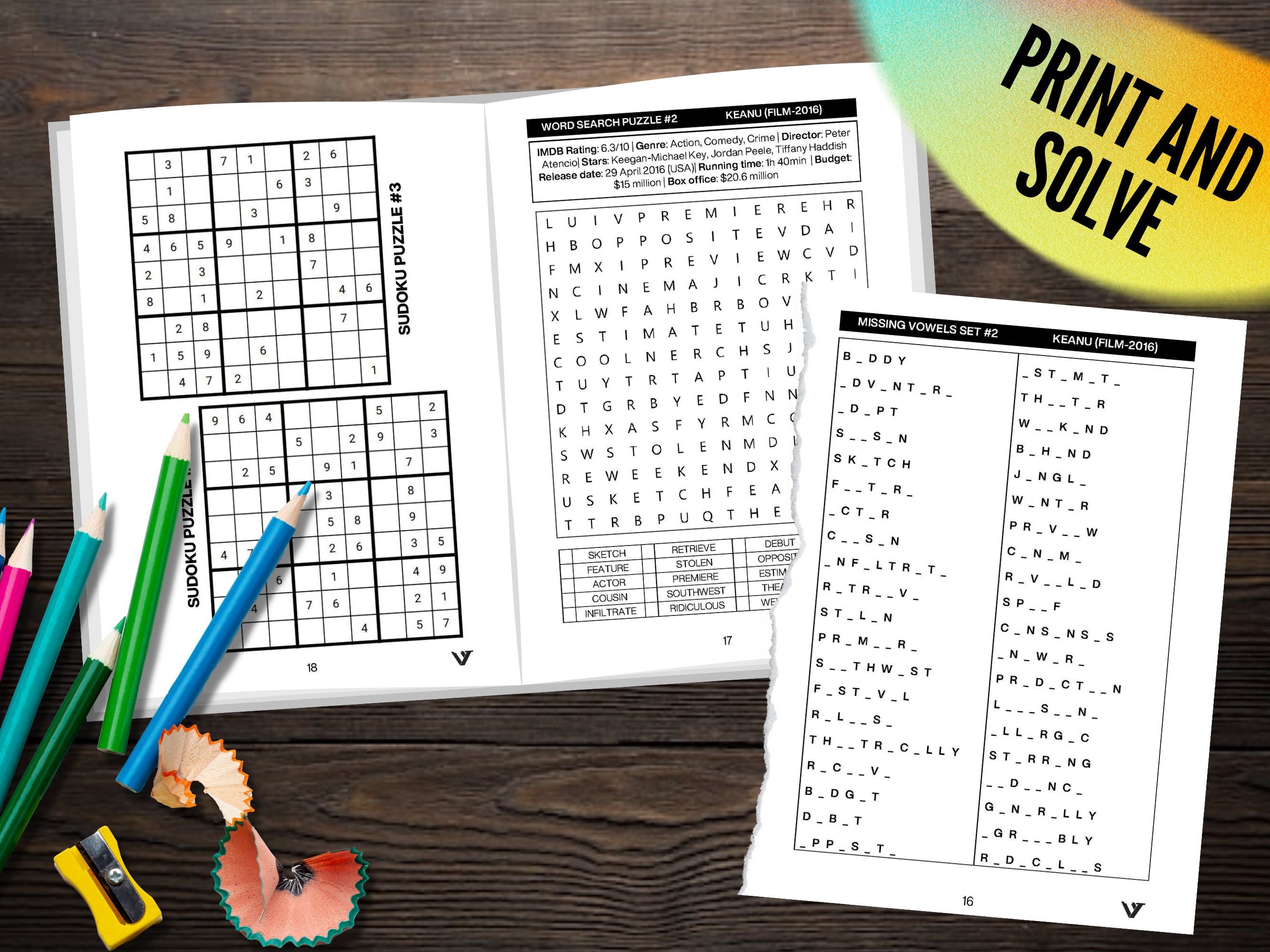 Cat Related 120 Printable Word Puzzle Pages PDF Volume 2, Word Search ...