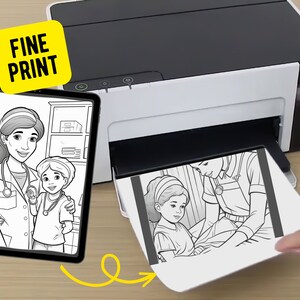 50 Pages Nursing Coloring Page Printable PDF, Professional Instant ...