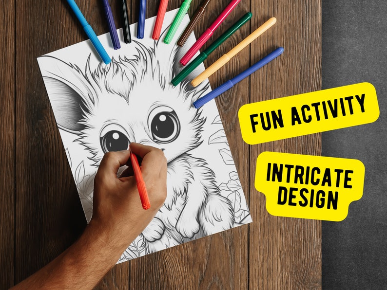 50 Safari Wild Animals Coloring Pages, Instant Download, Wildlife ...