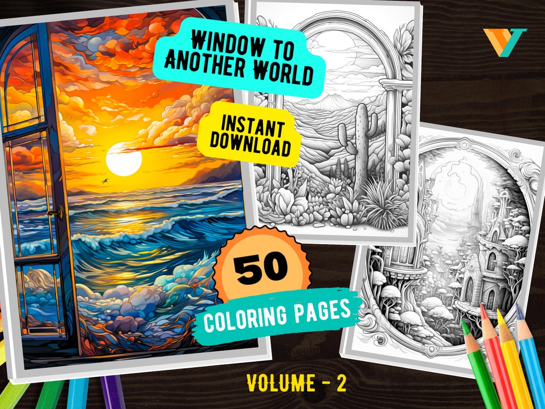 Window to Another World Coloring Pages Vol. O2, Portal to Another ...