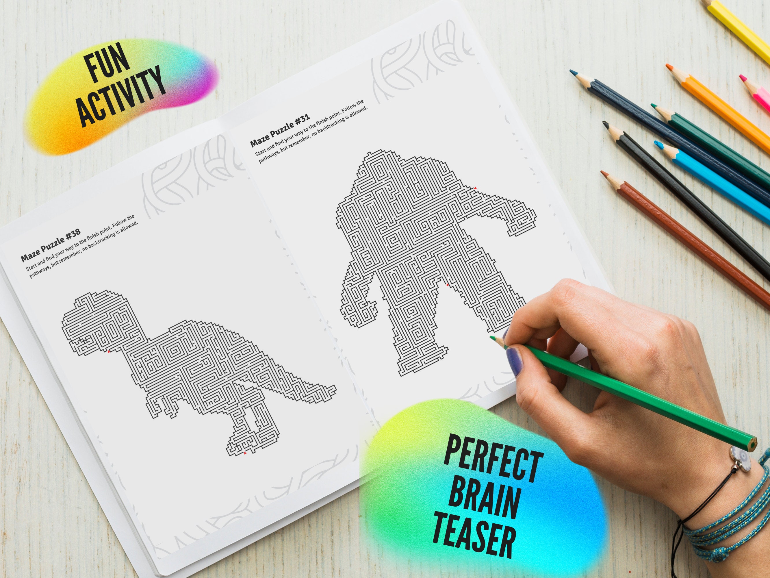 Zoo Animal Wildlife 50 Maze Pages Puzzle Game Instant Download With ...