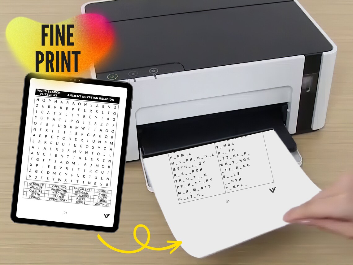 120 Ancient Egypt-themed Word Puzzle Game Bundle Vol. 1 | Printable PDF ...