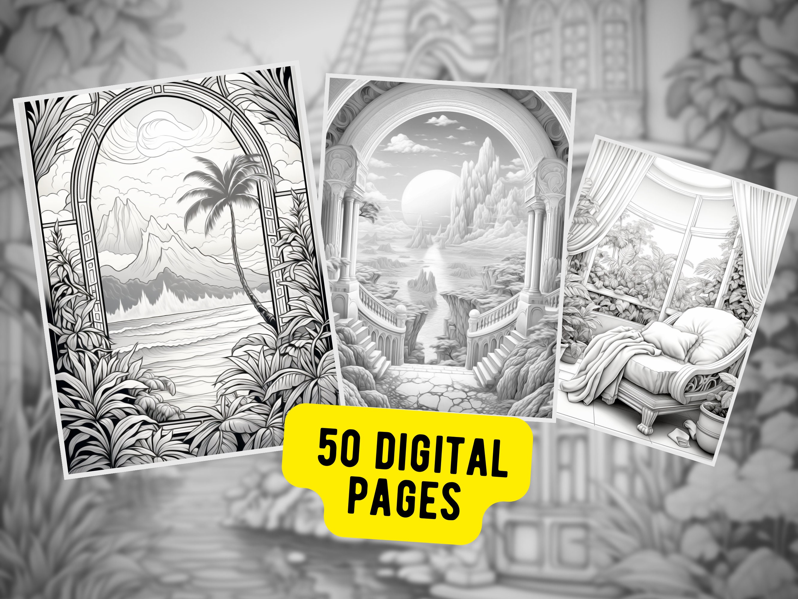 Window to Another World Coloring Pages Vol. O2, Portal to Another ...