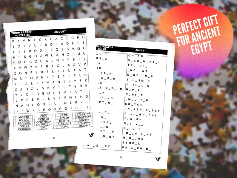 120 Ancient Egypt-themed Word Puzzle Game Bundle Vol. 1 | Printable PDF ...