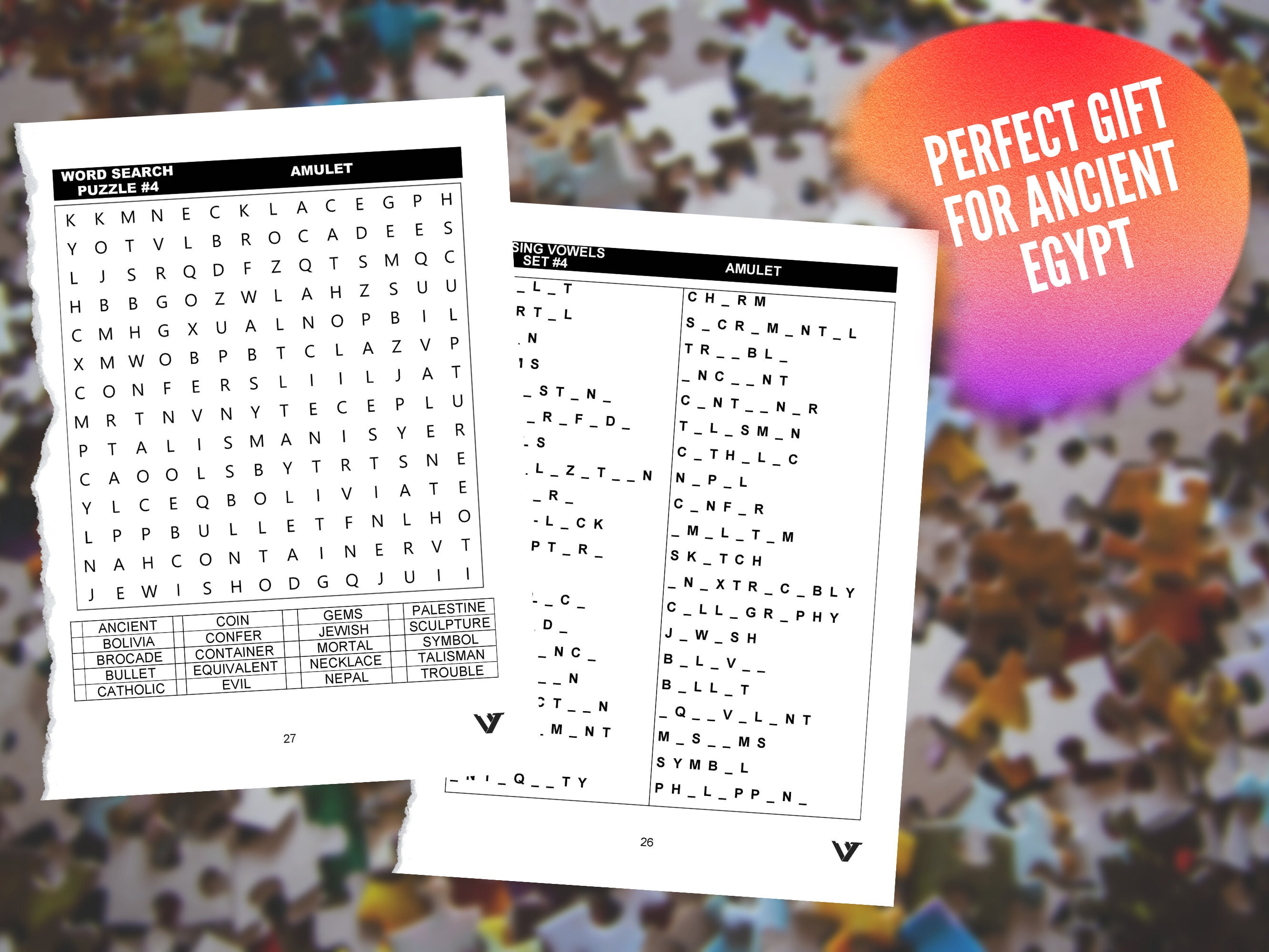 120 Ancient Egypt-themed Word Puzzle Game Bundle Vol. 1 | Printable PDF ...