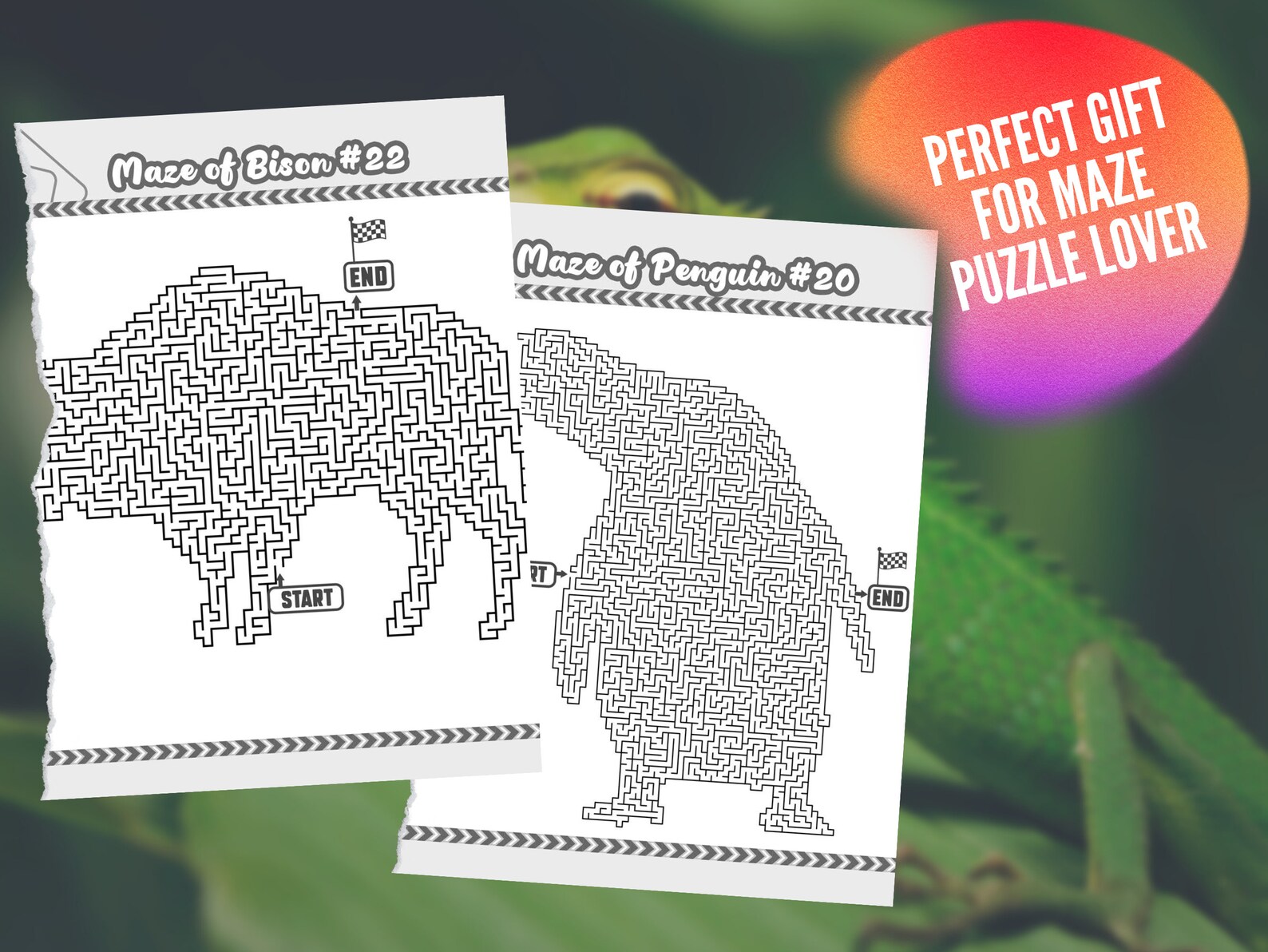 90 Pages of Animal Shaped Mazes Printable PDF for Kids of Ages 8-12 ...